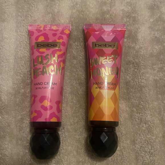 bebe | Bath & Body | New Bebe Hand Cream Duo Lush Peach Sweet Honey ...